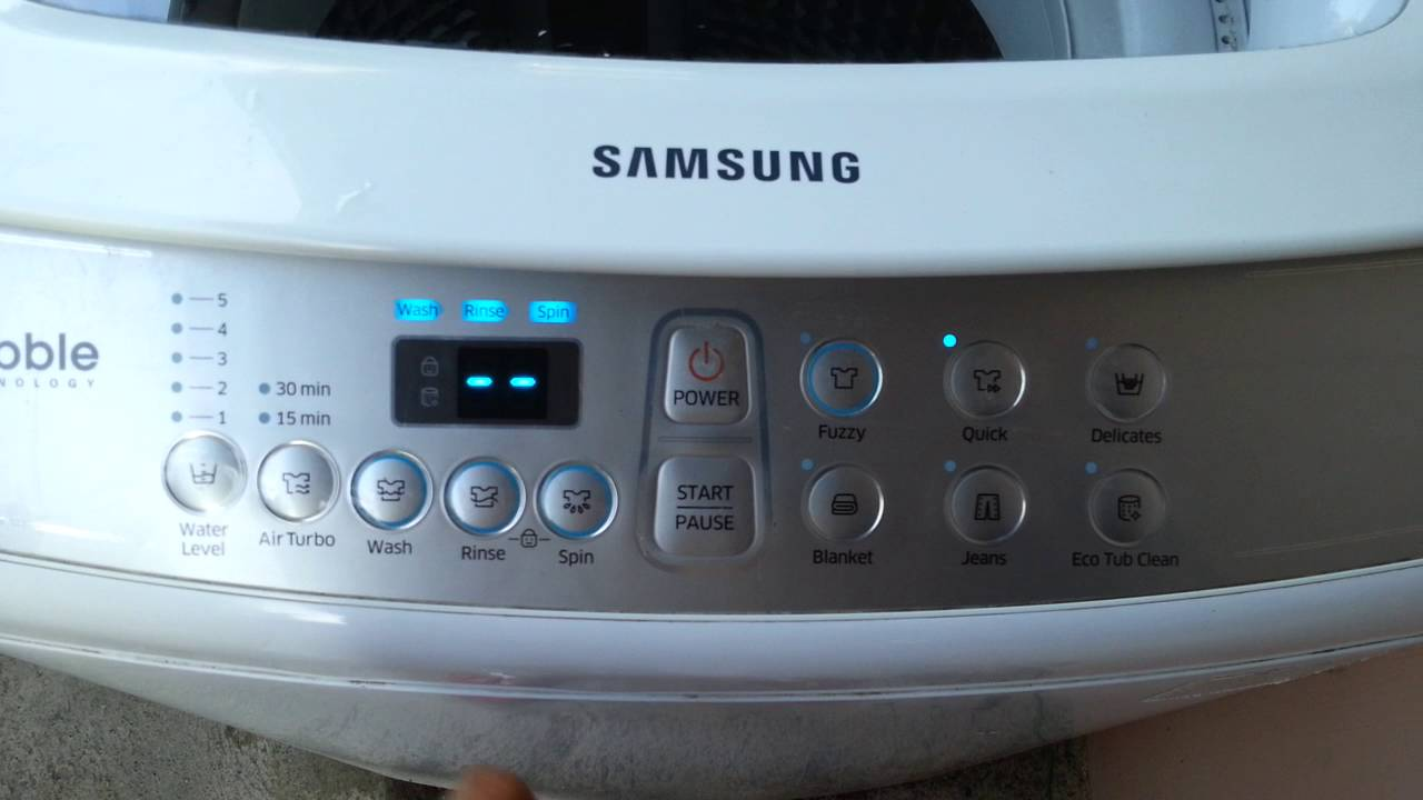 How To Reset A Samsung Washing Machine Gentlewasher